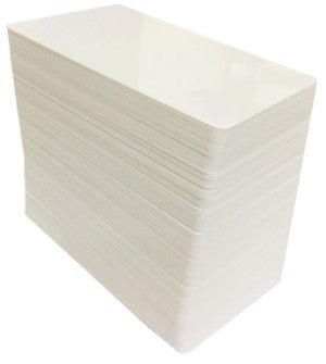 Plain white PVC cards – Cardology SA